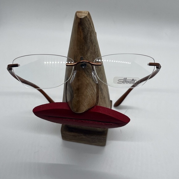 Silhouette | Accessories | New Silhouette Orange Brown Rimless ...